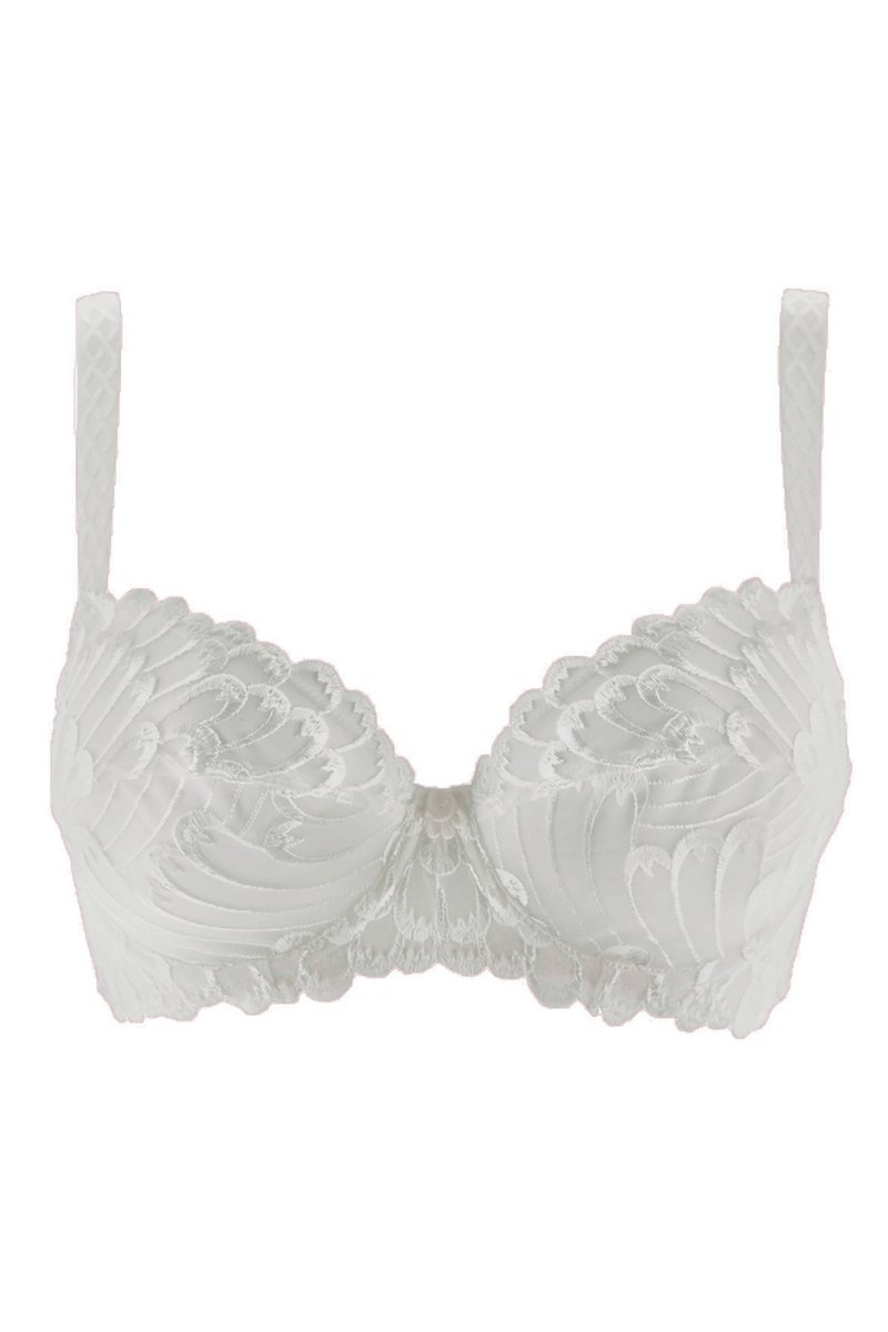 White Sheer Bra for Large Breasts | French Bra Cup Size ddd | Fit Au ...